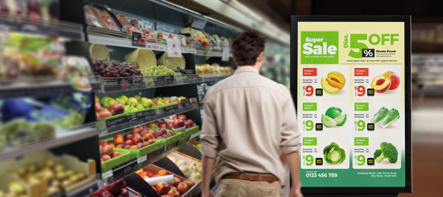 Changing Grocery Shopping: Digital Signage in Supermarkets